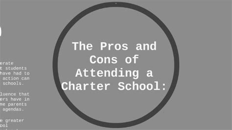 The Pros And Cons Of Attending A Charter School By Nikolas Mitchell On