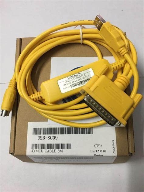 The Second Generation Yellow Programming Cable Mitsubishi Plc Programming Cable Sanling Plc