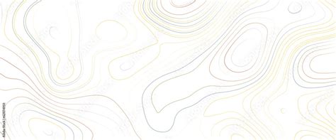 Colorful Color Gradient Topographic Map Vector Illustration Topographic Map Vector Background