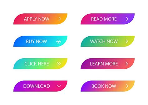 Vector Gradient Buttons With Icons And Shadows Interface Rounded Shop Vector Interface Rounded