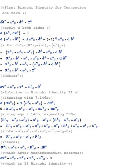 Mathematicsandphysics Bianchi Identity Derivation