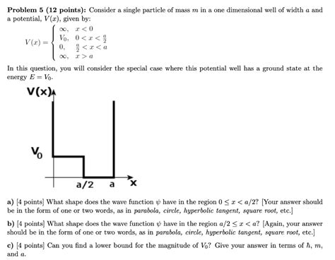 Solved Problem Points Consider A Single Particle Of Chegg Com