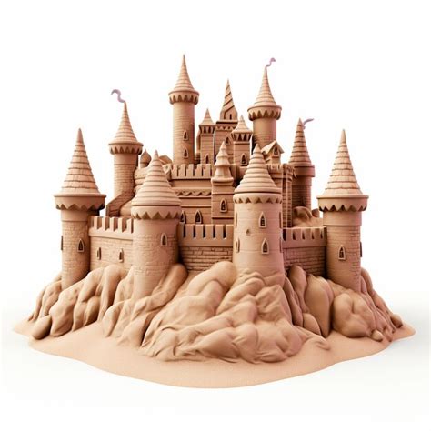 Premium Ai Image Illustration Of Sandcastle3d Rendering Of A