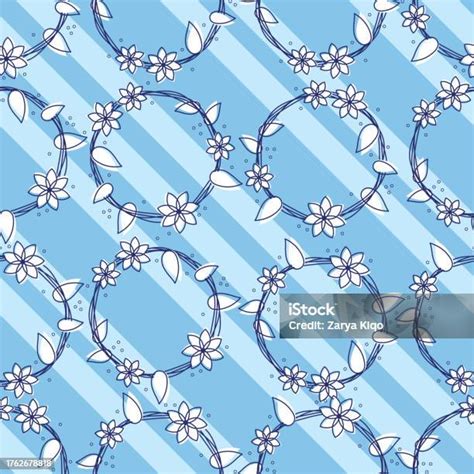 귀엽고 간단한 꽃 화환 라인 아트 일러스트 원활한 패턴 디자인 갈란드 장식품에 대한 스톡 벡터 아트 및 기타 이미지 갈란드 장식품 고풍스런 귀여운 Istock