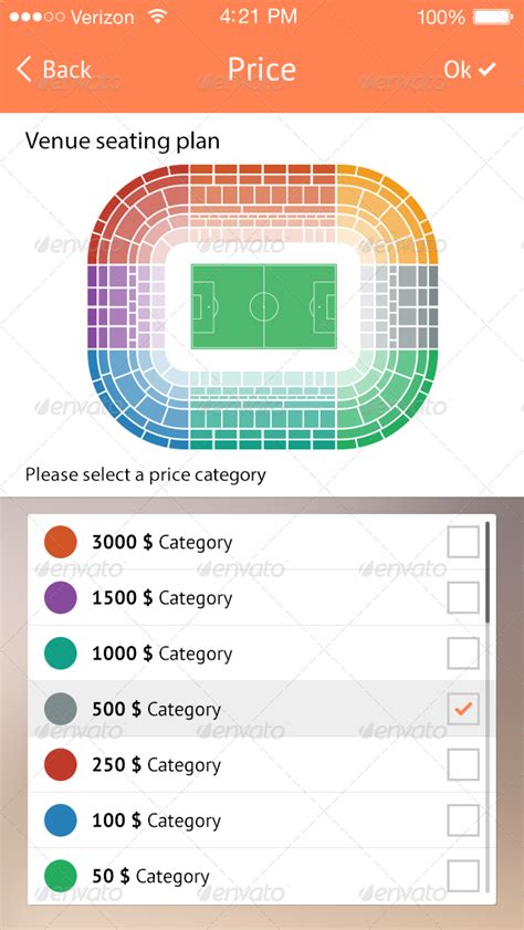 Ticket Mobile UI Template By Colornic GraphicRiver