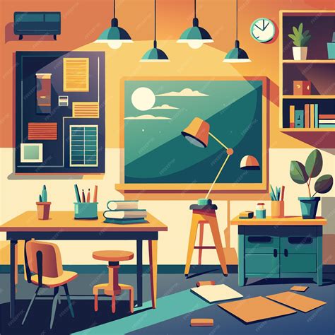 Premium Vector Creative Classroom Setup Enhance Learning Environments