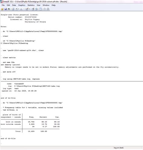 The Basics Of STATA Doing Social Research