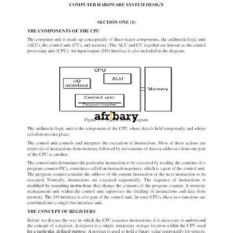 Computer Hardware System Design Afribary