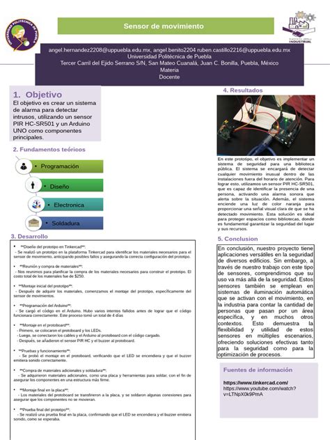 Cartel Fto Pdf Arduino Diodo Emisor De Luz