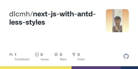 Github Dlcmhnext Js With Antd Less Styles