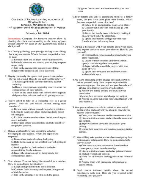 Grade8 Values 4th Quarter Pdf