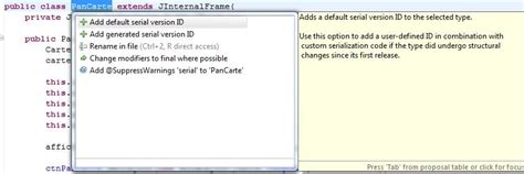 Serial version id Comment les enlever A quoi ça sert par istu5