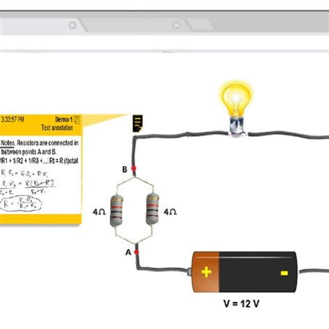 Abstract Visual Representations Of The Electrical Circuit With