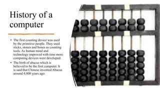 History And Types Of A Computer Pptx