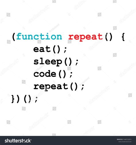 Eat Sleep Code Repeat Typography Vector Stock Vector Royalty Free