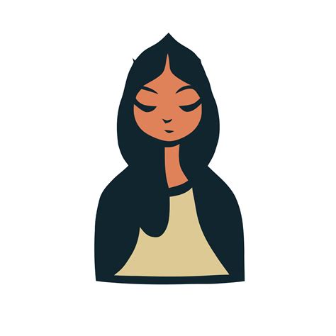 Cute Hispanic Girl Illustration 16776267 Vector Art At Vecteezy