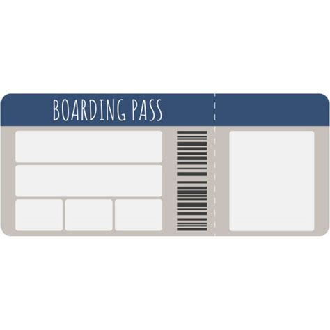 Blank Boarding Pass Template Illustrations Royalty Free Vector Graphics And Clip Art Istock