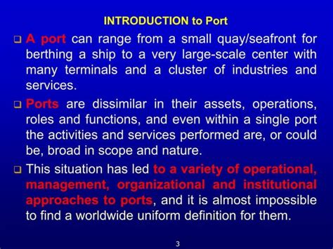 Port And Terminal Operations Management PPT PPT Cruises Travel Type
