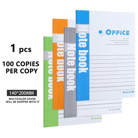 A Size Exercise Notebook Lined Office Supplies Soft Copy Record Book Stationery Notebook