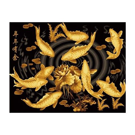 아트모아 명화그리기 Diy E 04 황금잉어골든펄 페인트 식물 그림 유화