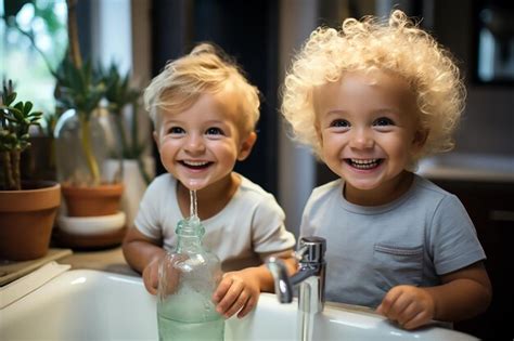 Premium Ai Image Two Boys