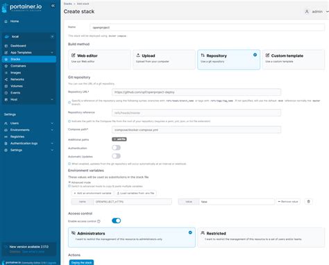 Install Openproject Portainer · Issue 40 · Opfopenproject Docker Compose · Github