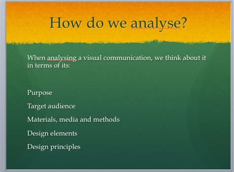 Year 8 Visual Analysis Megan Fleming Teaching Portfolio