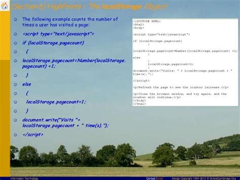 Html5 Tutorial Outline
