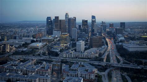 Download Cool Skyline Of Los Angeles 4k Wallpaper