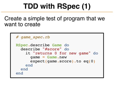 Self Testing Code In Ruby Giovanni Sakti Rabbit Slide Show