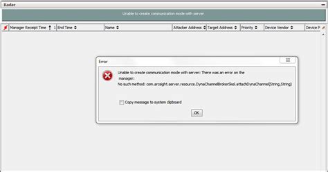 Unable To Create Communication Mode With Server There Was An Error On The Manager Ai