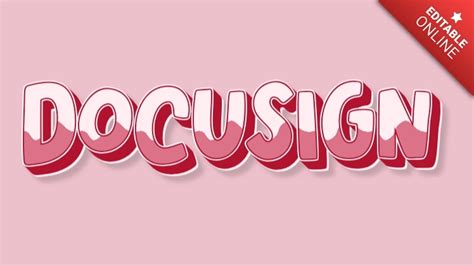 Docusign Love Text Effect Generator