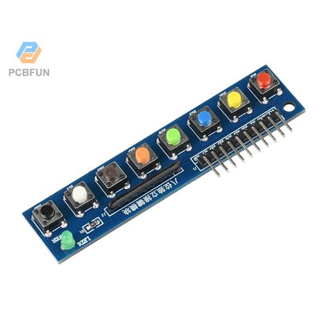 Pcbfun 135pcs 8 Individual Keys Touch Button Module 8 Bit Keypad Module With Led Indicators Pcbfun 135pcs 8 Individual Keys Touch Button Module 8 Bit Keypad Module With Led Indicators
