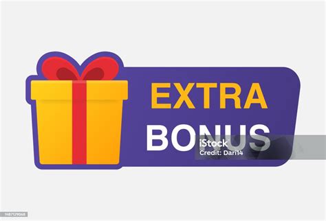 추가 보너스 라벨 배너 깜짝 선물이 있는 현대적인 배너 승격을 위한 웹 템플릿입니다 보너스 아이콘 벡터 그림입니다 가격에 대한 스톡 벡터 아트 및 기타 이미지 Istock