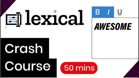 The Ultimate Lexical Crash Course Tutorial In 50 Minutes Youtube
