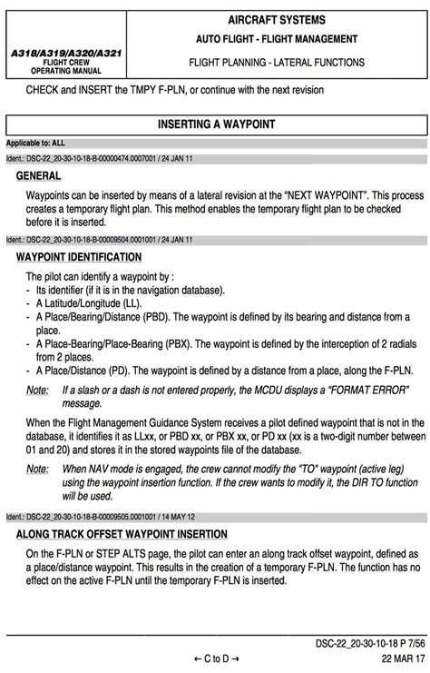 FMS inserting waypoint 아이파일럿