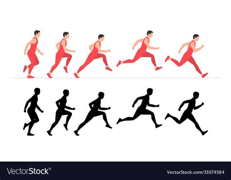 Man Run Royalty Free Vector Image VectorStock
