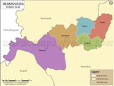 Jharsuguda Tehsil Map Jharsuguda Tehsils