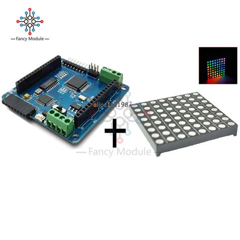 Placa De Controlador De Módulo De Matriz Led Rgb Para Arduino Avr Color Arcoíris A Todo Color