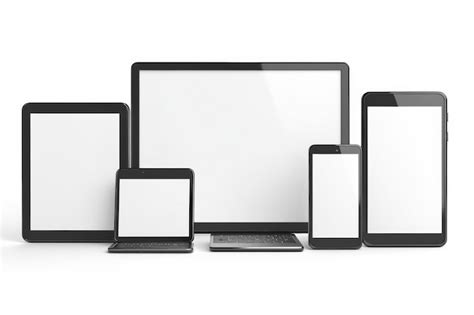 Multiple Responsive Screen And Mobile Devices Mockup Created With