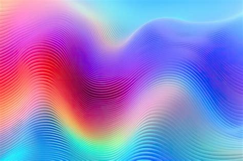 Premium AI Image Color Interference Illustrated With Holographic