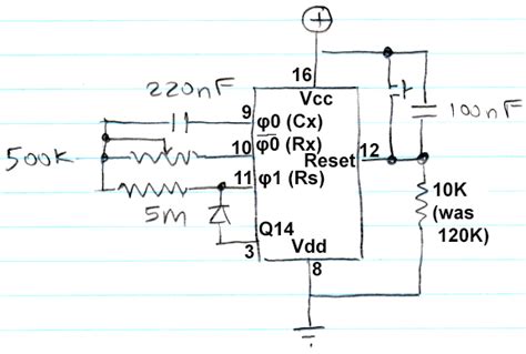 Manual Reset Problem Cd4060 Timer Circuit Electrical Engineering
