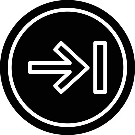 Right Arrow Glyph Icon 11262069 Vector Art At Vecteezy