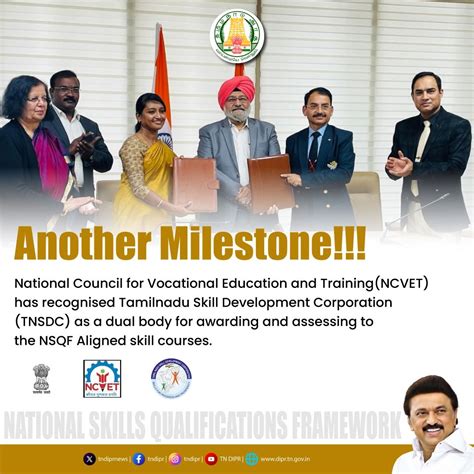 Tnsdc Naanmudhalvan Nvcet Nsqf Skillcourses Skilldevelopment Naan Mudhalvan