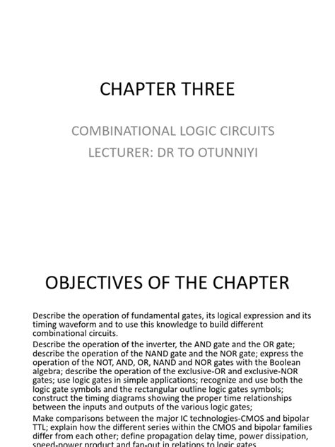 Chapter Three Logic Gate Pdf Pdf