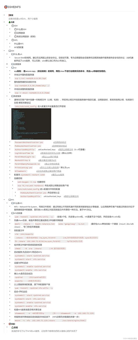 ssh和nfs服务 ssh nfs csdn博客
