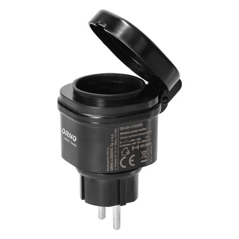 Outdoor Wireless Power Socket With Radio Receiver Ip44 Orno Smart