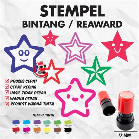 Jual Stempel Nilai Guru Tk Sd Mi Paud Stempel Bintang Stempel