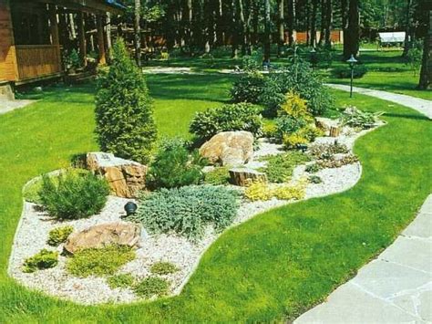 мощение с газоном Rock Garden Design Garden Landscape Design Rock