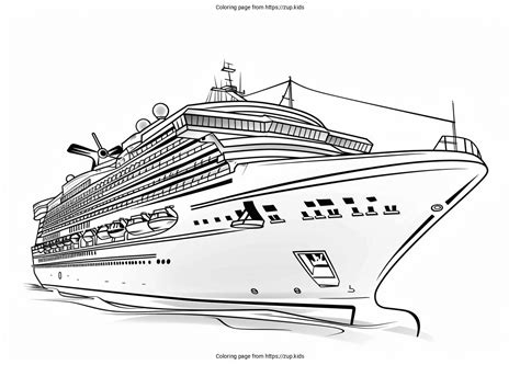 Coloring Pages Cruise Ship